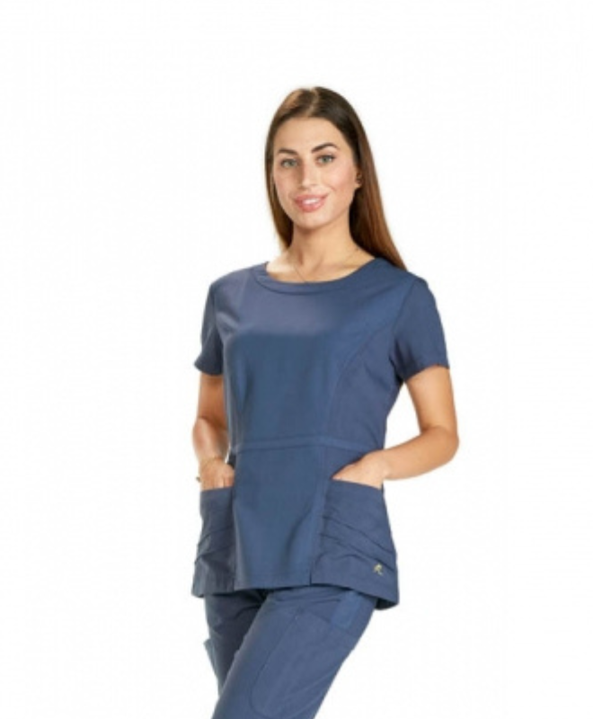 ST1406 - CREW NECK STRETCH SCRUB – Reina Scrubs