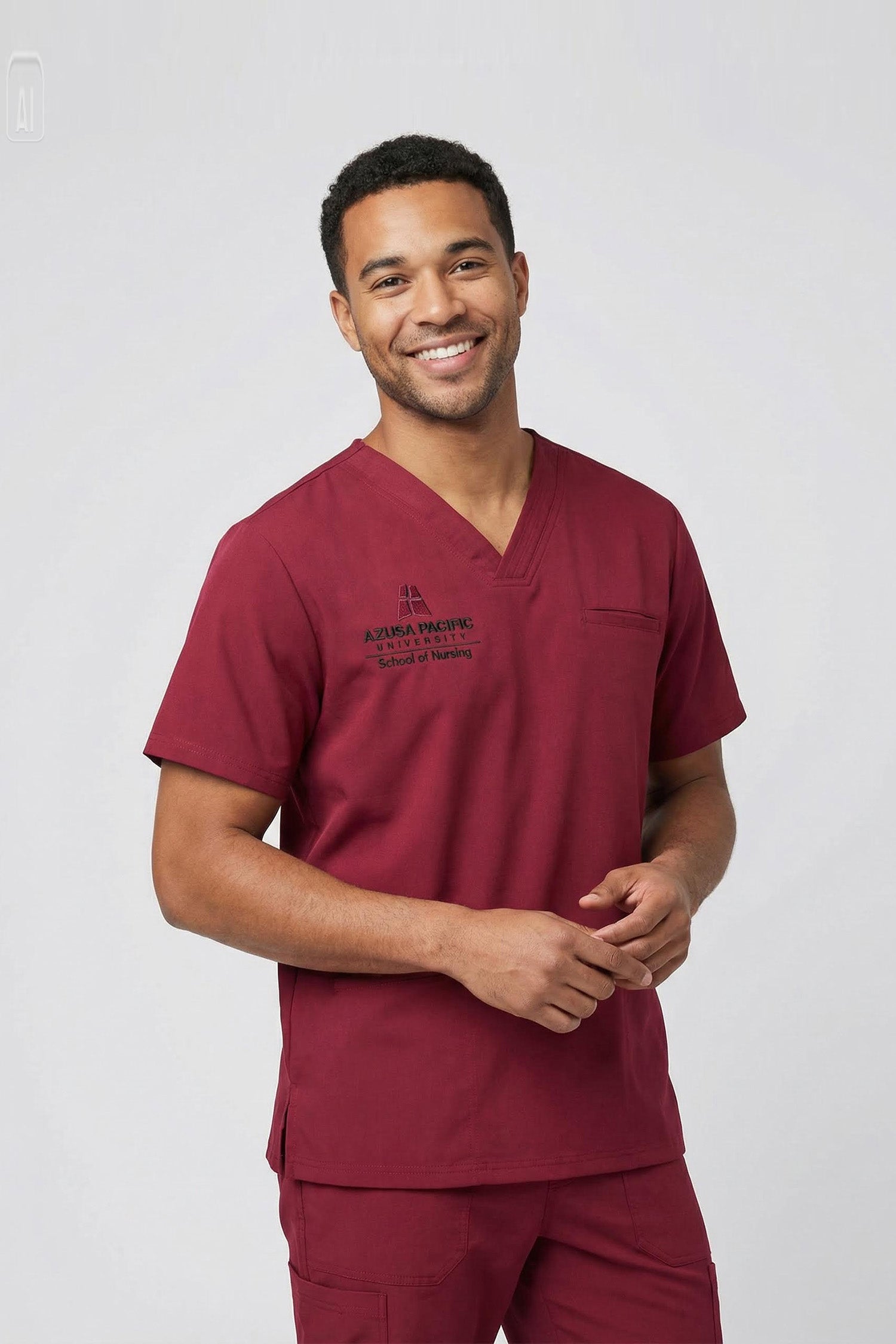 AZUSA PACIFIC UNIVERSITY EMBROIDERED SCRUB TOPS – Reina Scrubs